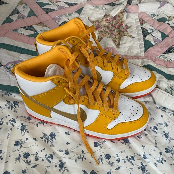 Nike | Shoes | University Gold High Top Womens Dunks Size 8 | Poshmark